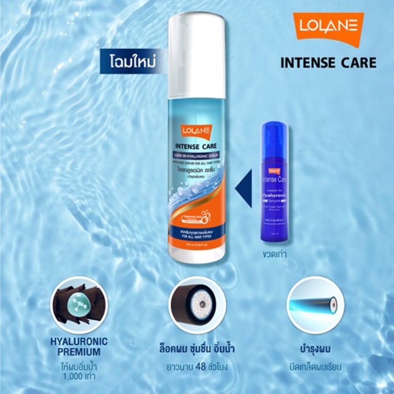 Lolane Keratin Leave In Oil Spray ออยสเปรย์ 140ml. /Intense Care Leave ...