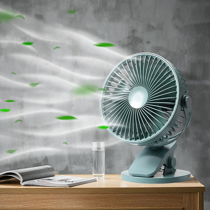 6 Inch Portable Cool Fan for Home Office Camping USB Rechargeable Mini ...