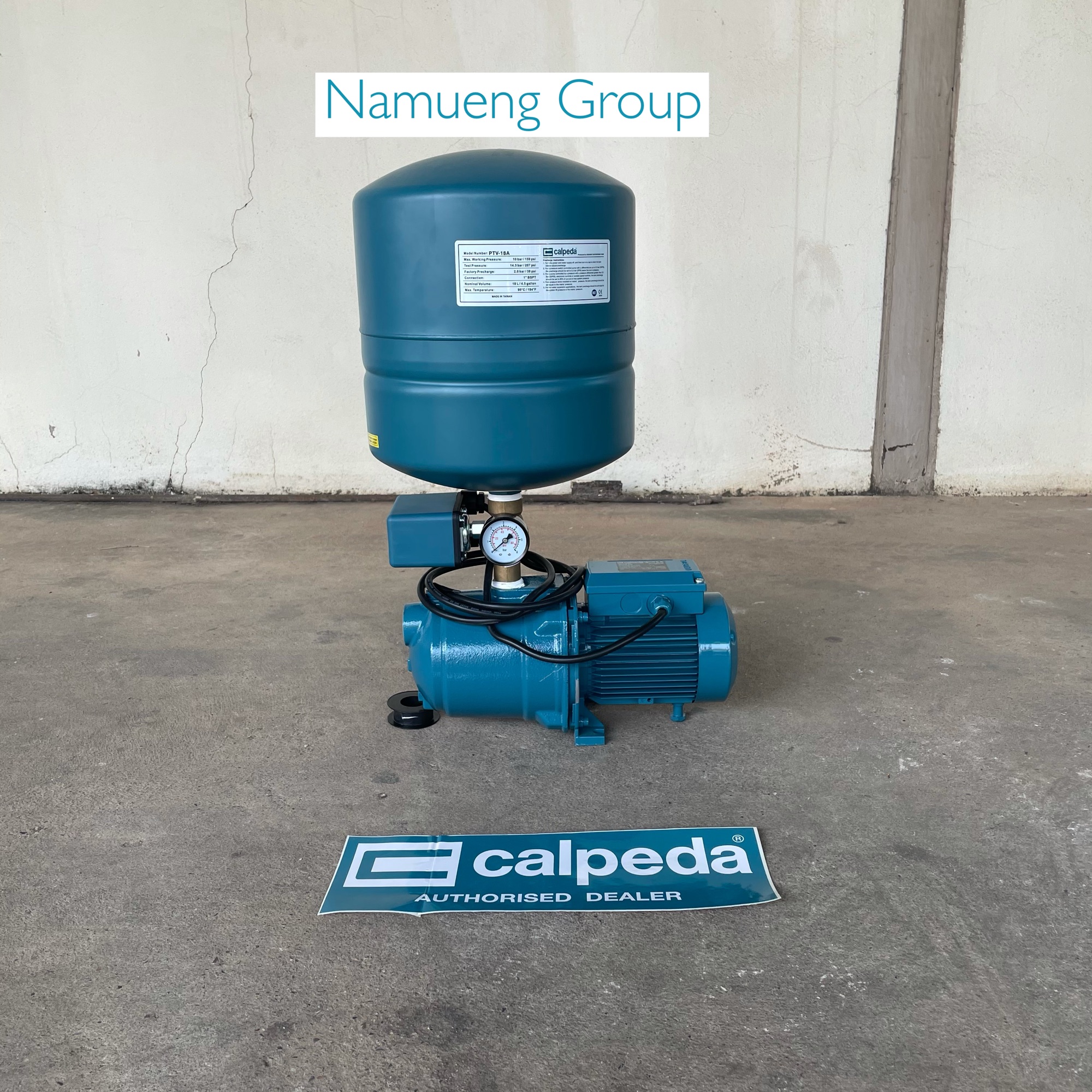 ปั๊มน้ำอัตโนมัติ ปั๊มหอยโข่งไฟฟ้าแรงดันสูง ปั๊มไฟฟ้า ปั๊มน้ำคาลปีด้า Automatic Booster Pump ...