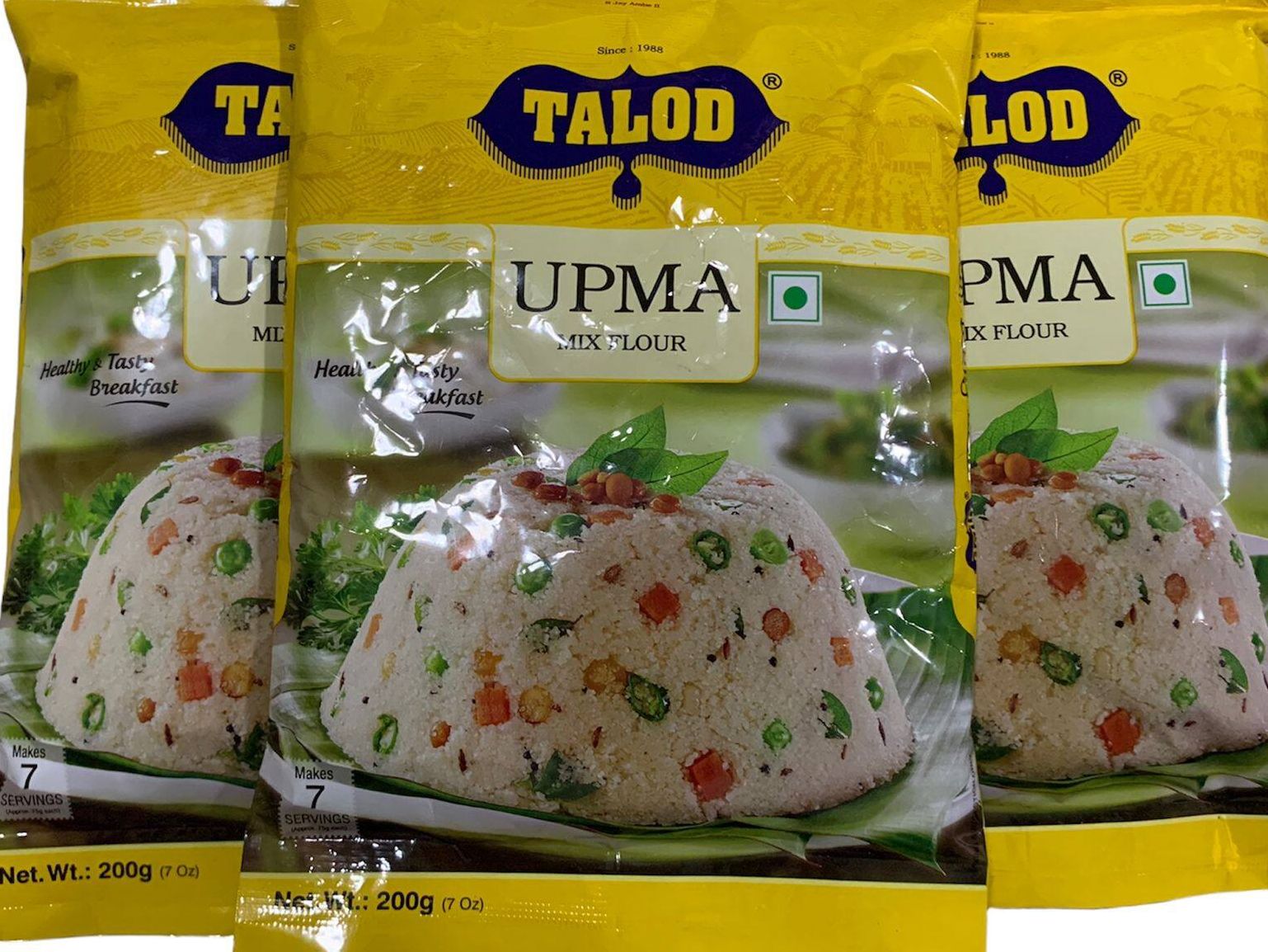 ตะโลด ทันที อุปมา แป้งผสม พร้อมทาน 200 ครัมx3 (3แพ็ค) Talod Instant ...