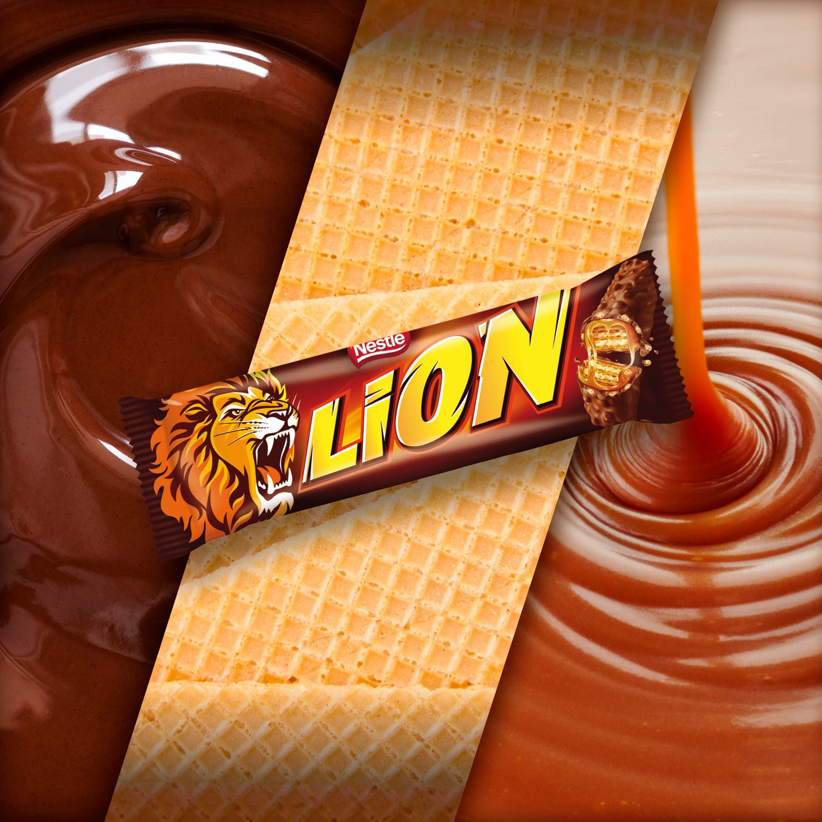 Nestle Lion Milk Chocolate Bar Multipack 4 Pack 168g เนสท์เล่ ไลออน ...