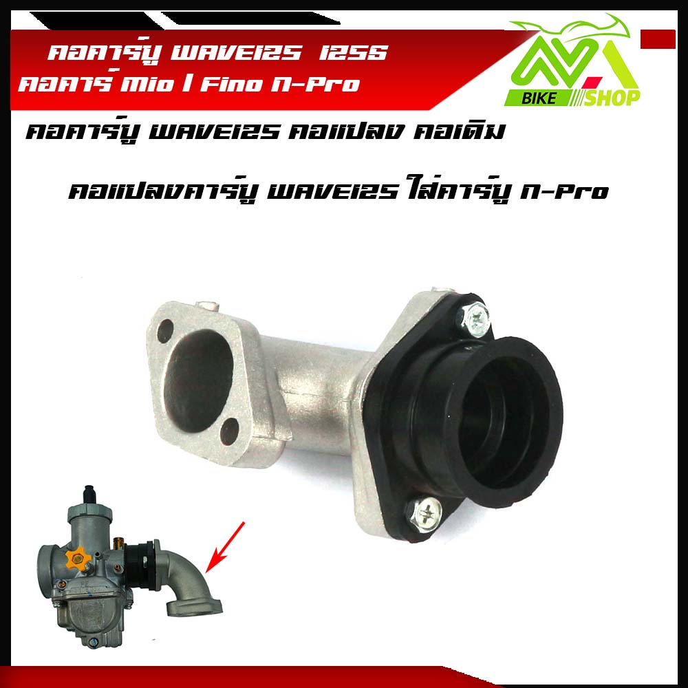 คอหรีดเดิม WAVE125R, NICE125 คอหรีดเดิมแป้นหรีด คาร์บูเรเตอร์MIO WAVE ...