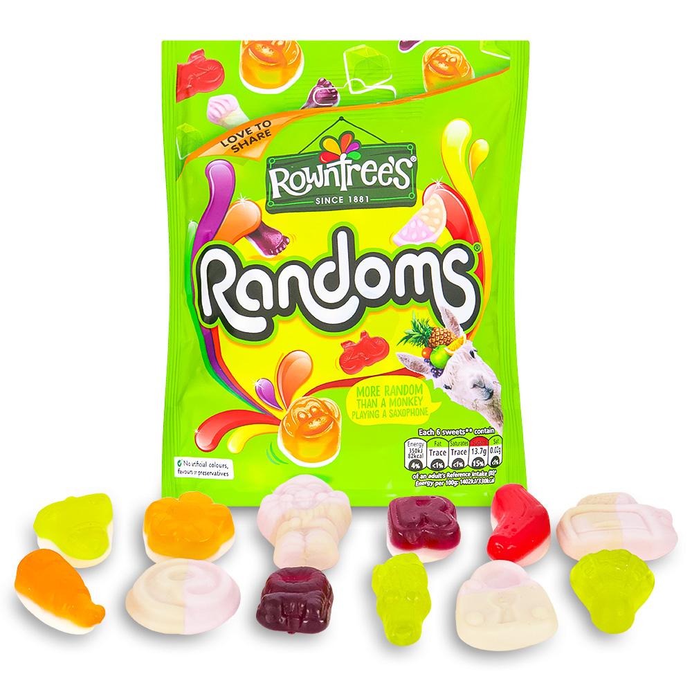Rowntrees Randoms Gummies Pouch 120G ราน์ ทรีแรนเดิมเพาซ์ เยลลี่ผลไม้ ...