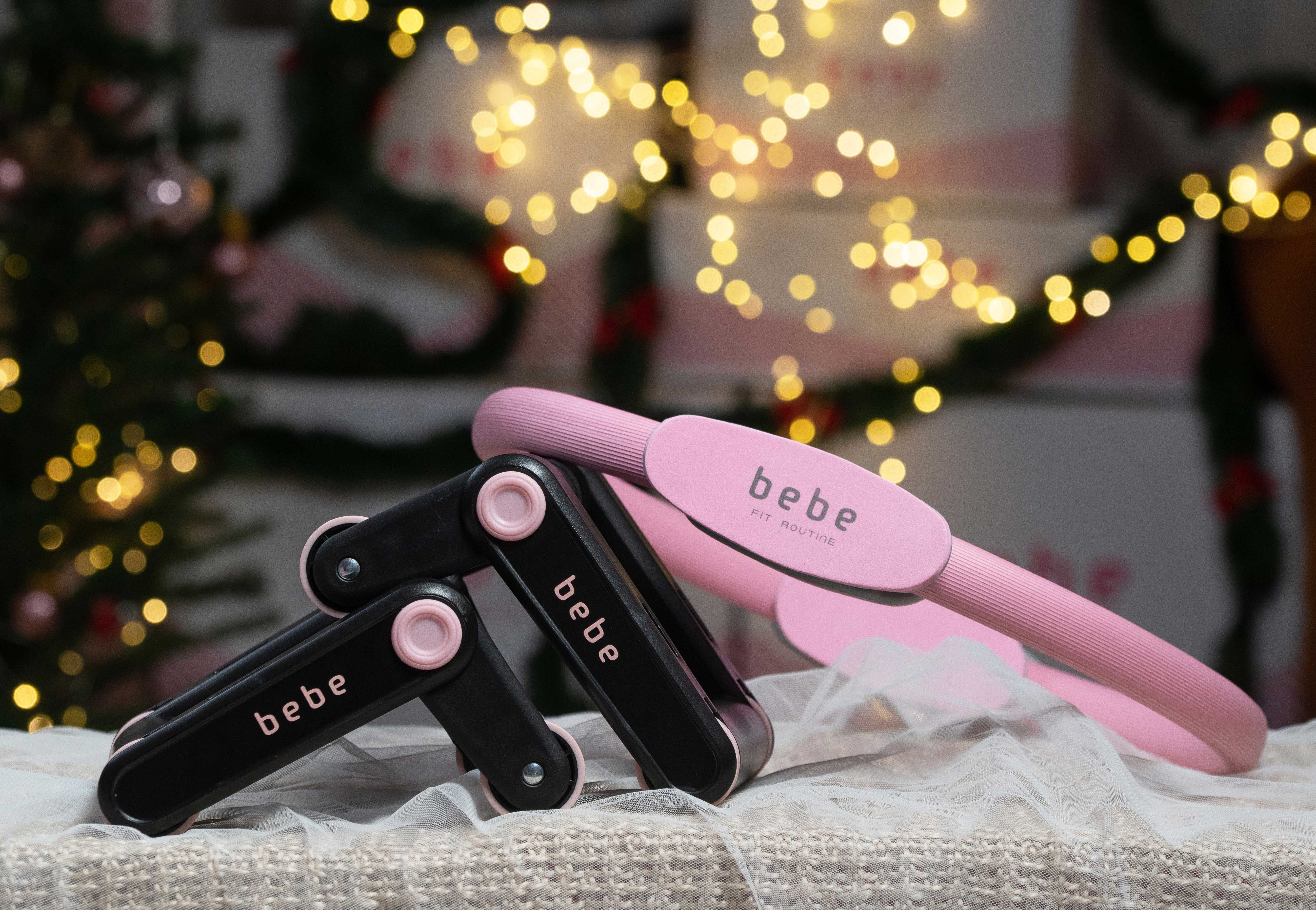 bebe Fit Routine Fit Set 3 2 in1 Roller x Handles Pilates Ring ขวด ...