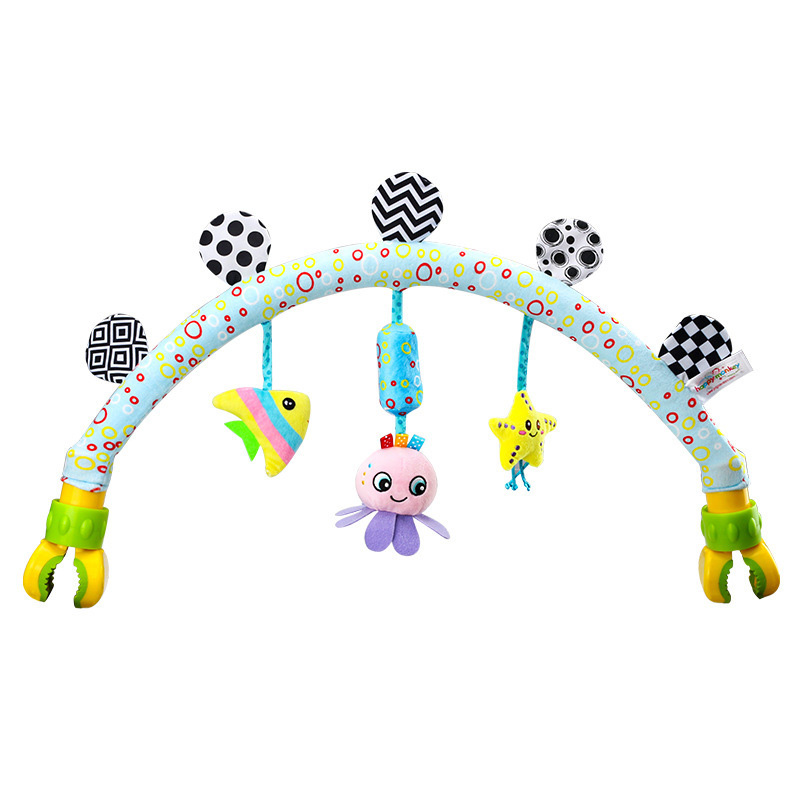 Stroller Rattles Baby Cradle Seat Cot Hanging Toys Crib Mobile Stroller ...