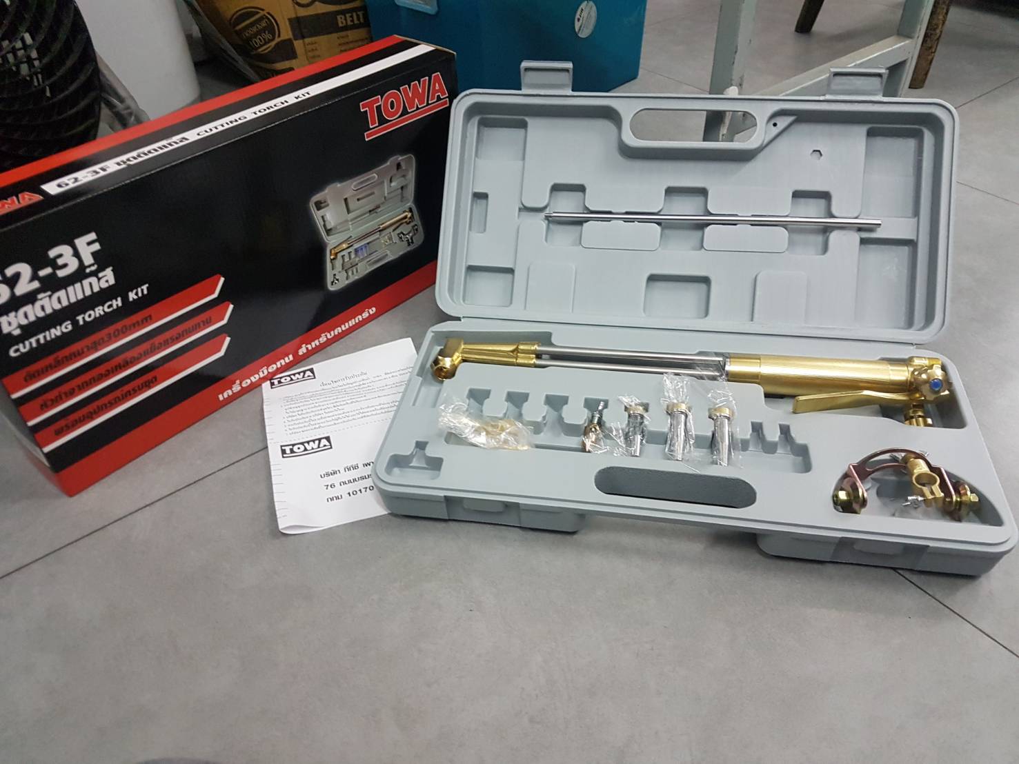 62-3F-TOWA ชุดตัดแก๊ส หัวตัดทำจากทองเหลือง พร้อมหัวตัด นมหนู ครบชุด TOWA สินค้าเเท้รับประกะนจาก ...