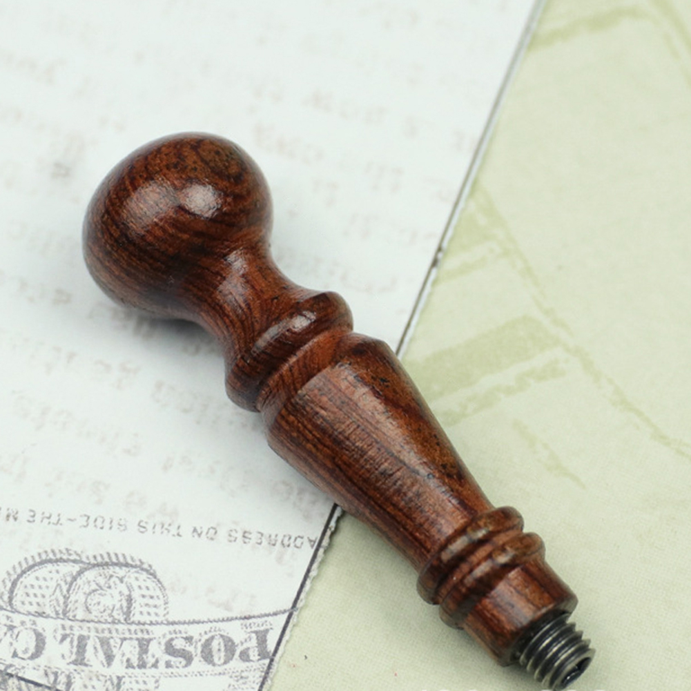 Antique Rose Wood Wooden Handle for Wedding Invitation Wax Seal Stamp ...
