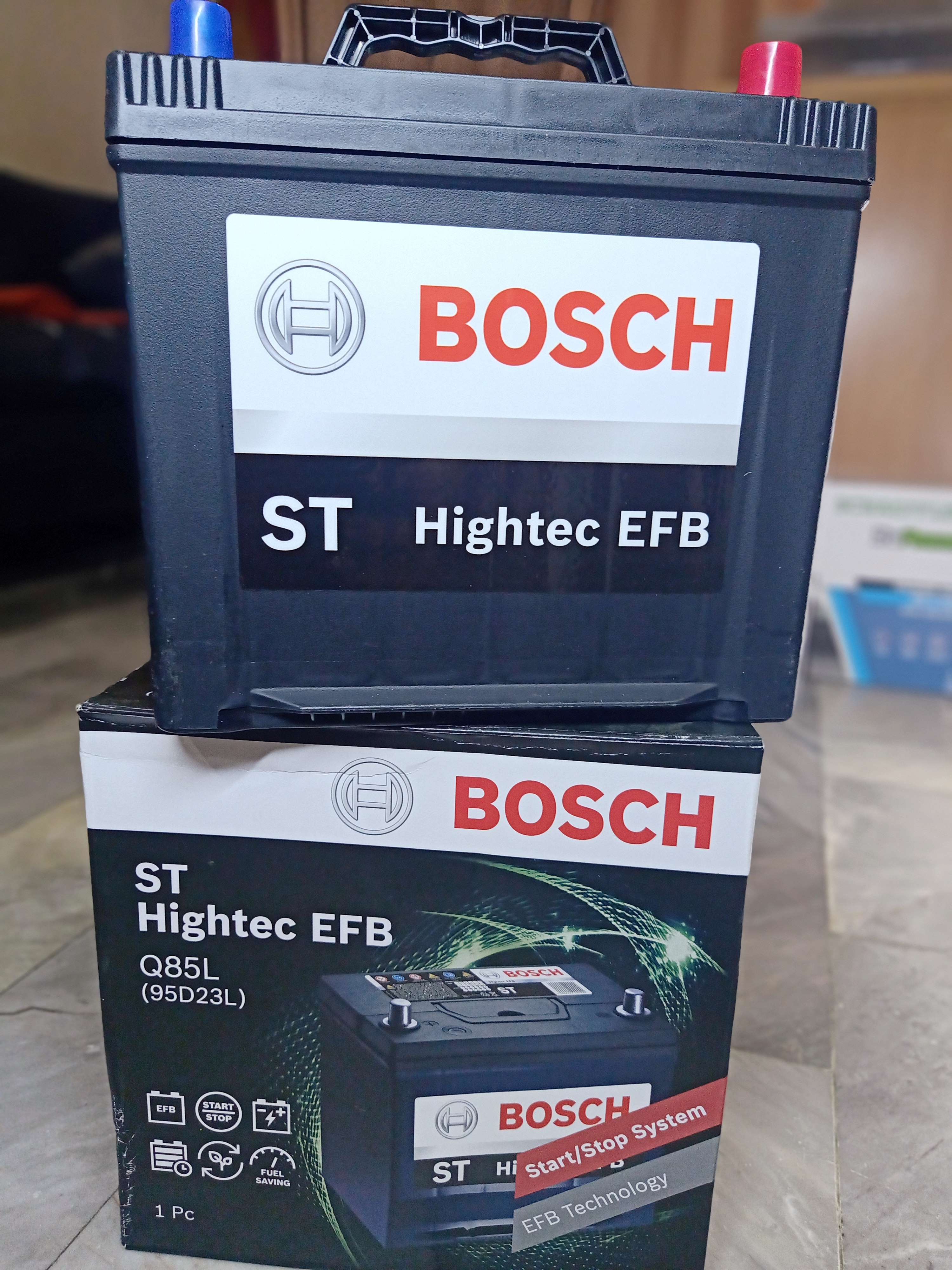 แบตเตอรี่ Q85/EFB(95D23L) ฟรีค่าจัดส่ง 65 แอมป์ 550cca ขนาด 17.3x23.8x22.5 เซนติเมตร(กว้างxยาวx ...