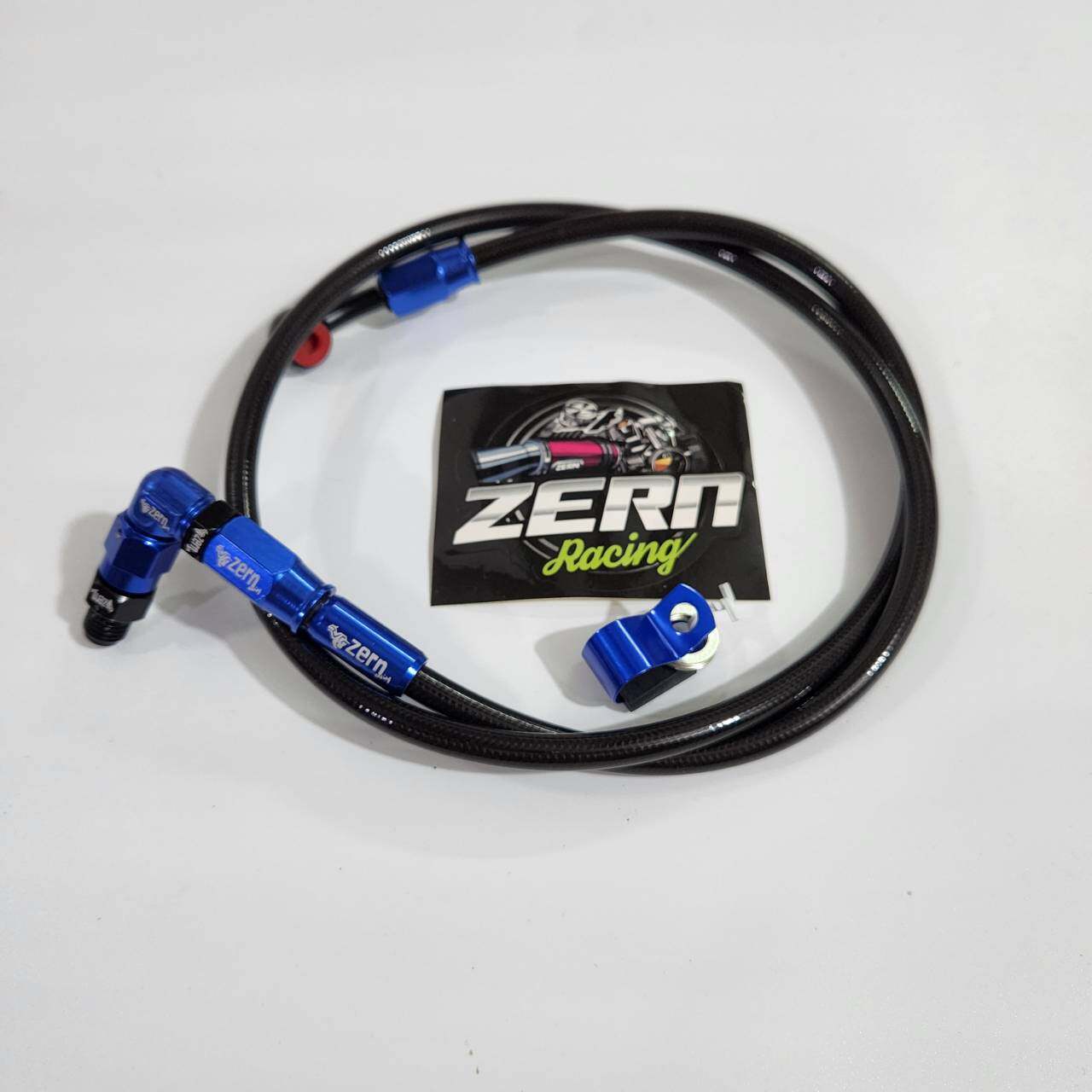 ZERN สายเบรค หัว90 ยาว 36 นิ้ว ตัวถูก สีน้ำเงินตัดดำ เวฟ110i , เวฟ125 , ซุปเปอร์คัพ , โซนิค , เท ...