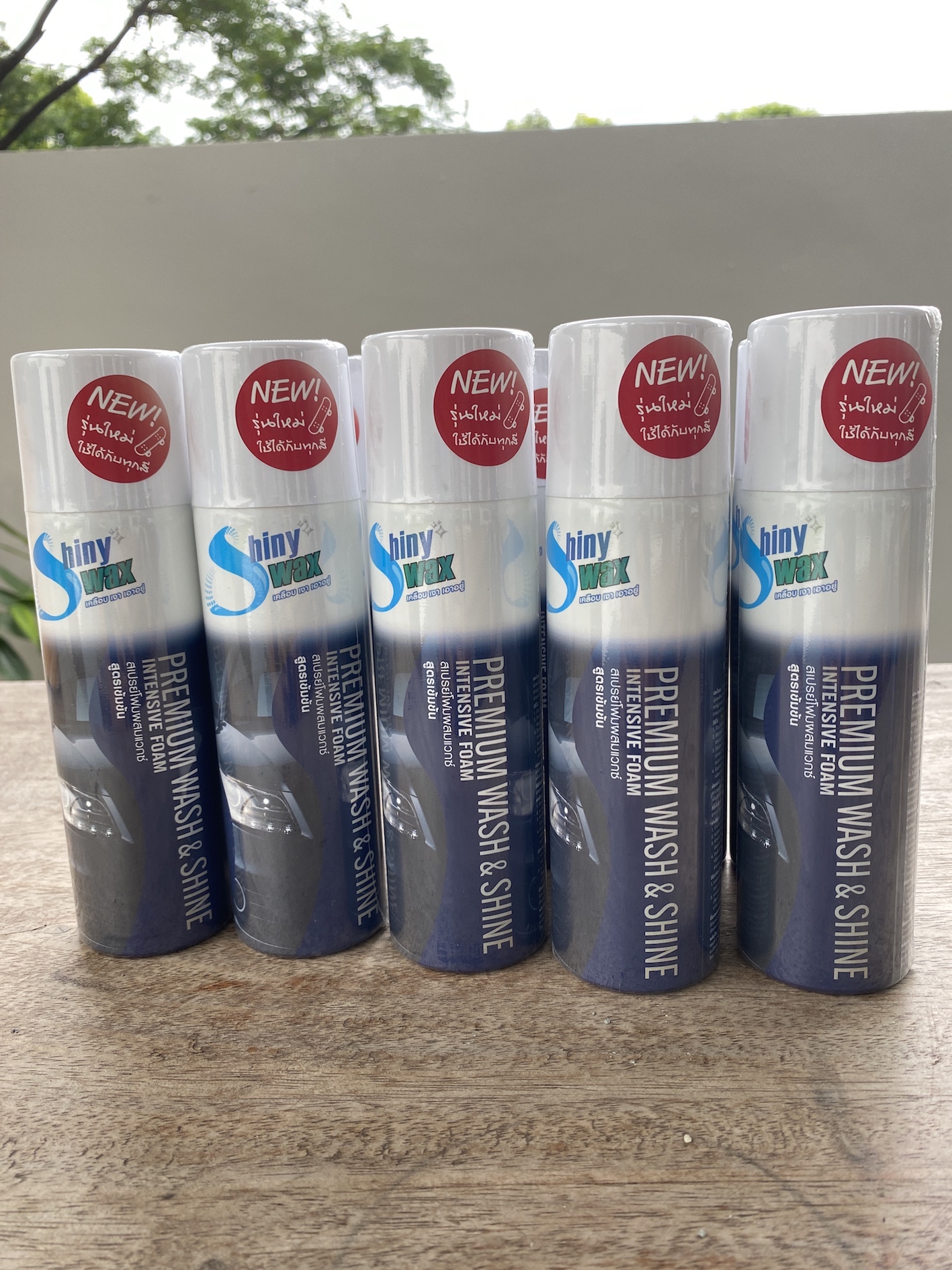 Shiny Wax Premium Wash&Shine Intensive Foam รุ่นใหม่ สเปร์ยโฟมผสมแวกซ์ ...