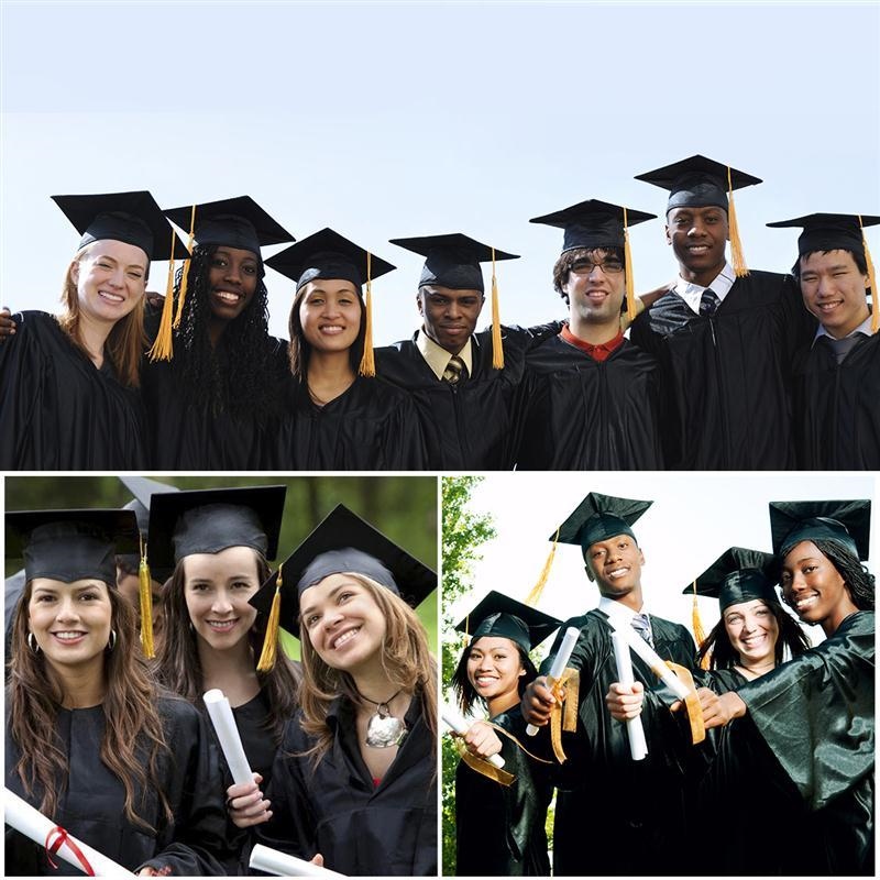 Unisex Adult Matte Graduation Cap with Tassel Adjustable 2020 ...