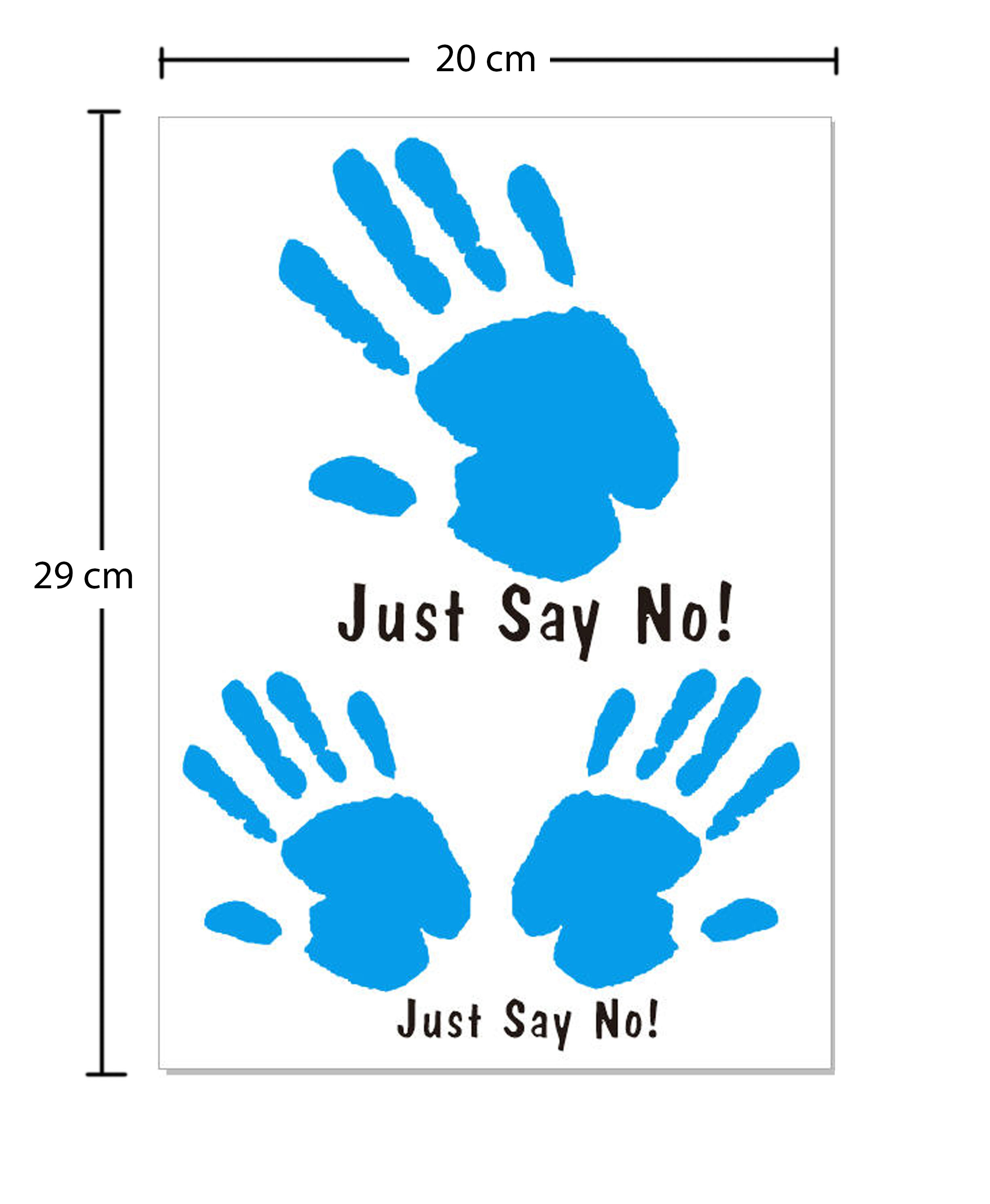 สติ๊กเกอร์PVC Just Say No! | Lazada.co.th