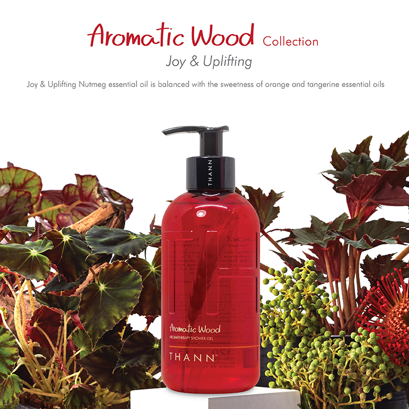 Aromatic Wood Aromatherapy Shower Gel with Rice Bran Oil Orange and ...