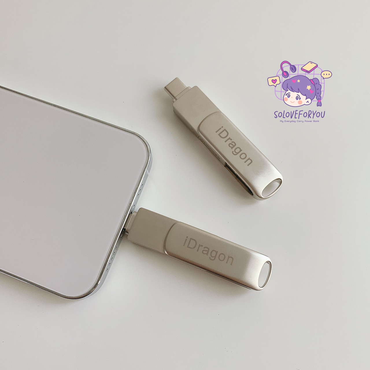 IDRAGON แฟลชไดร์ฟมือถือ มี 2 แบบ หัว IPHONE + USB + Andriod และ TYPE ...