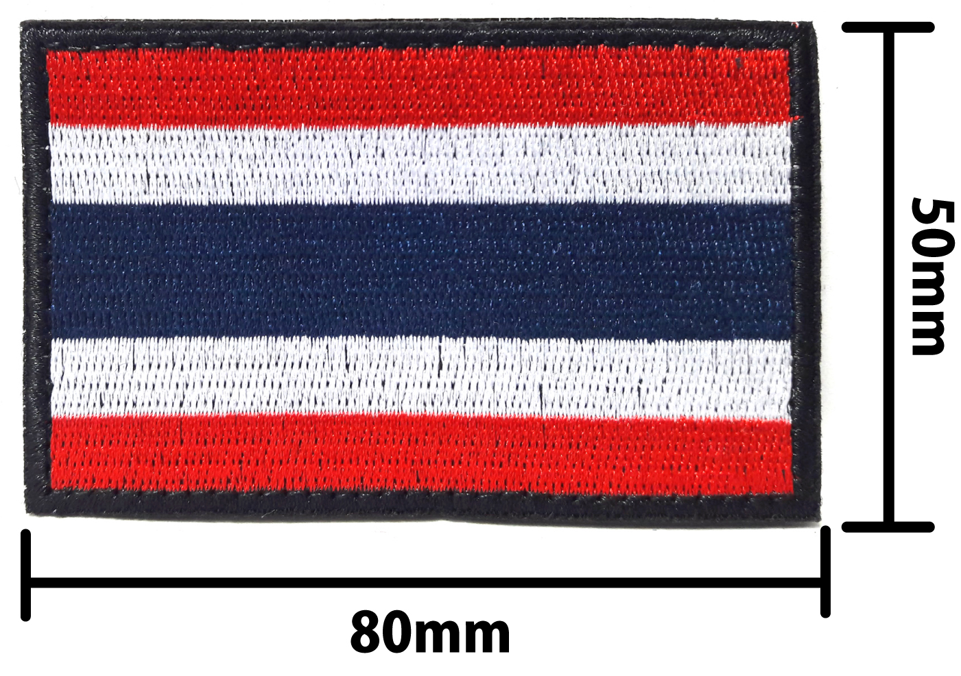 ธงชาติไทย เวลโคร แพทช์เย็บปักถักร้อย เย็บปักถักร้อยป้าย Velcro Thai Flag Patch - Tactical camp ...