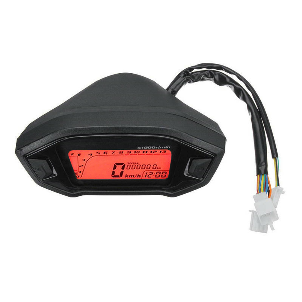 Multifunctional Digital LCD Motorcycle Meter Waterproof Motorcycle ...
