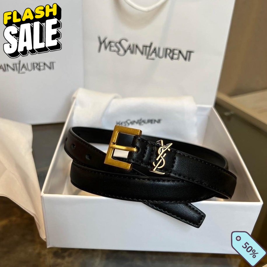 [พร้อมส่ง] YSL01 l BELT LEATHER 100% เข็มขัด หนังแท้ อะไหล่ทอง เข็มขัดผู้หญิง อุปกรณ์ครบเซท เข็ม ...