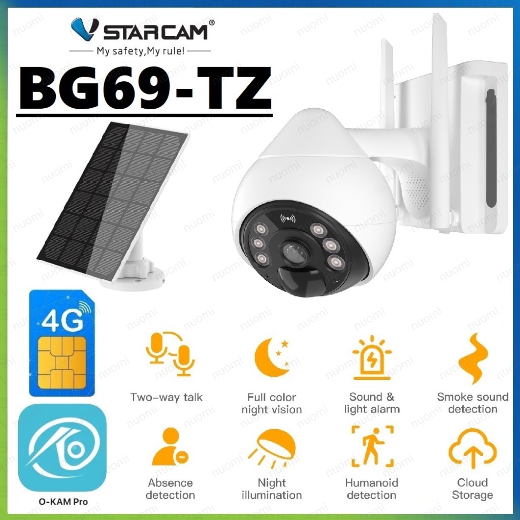 VSTARCAM BG69-TZ 4G LTE SiM / CB69-TZ WiFi FHD 1080p 2MP กล้องวงจรปิด ...