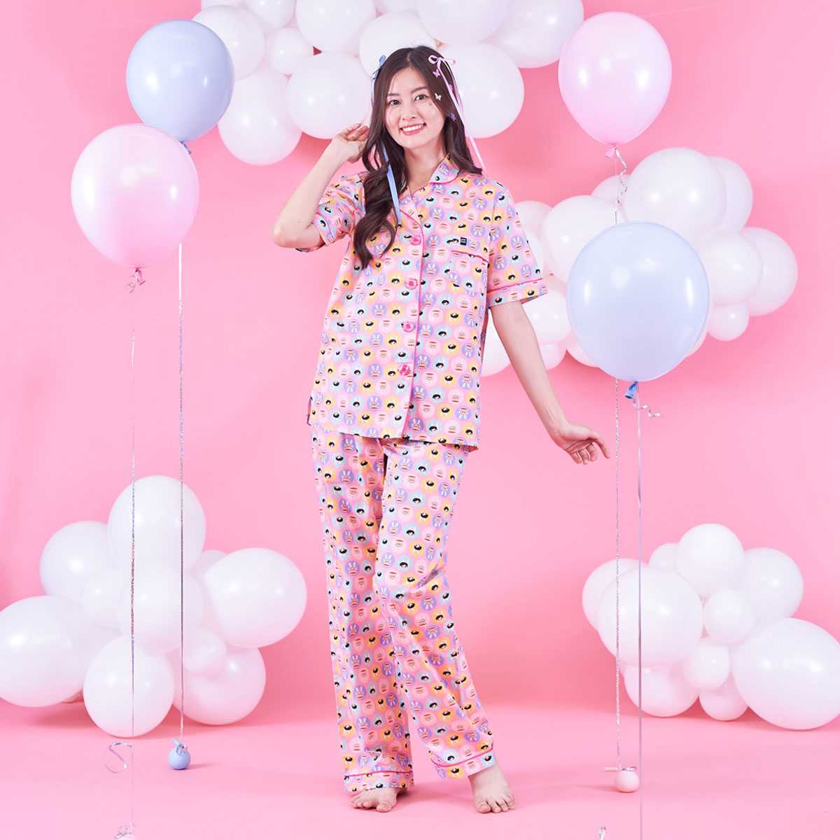 PAUL FRANK ชุดนอนขายาว WOMENS SS SWEET BUNNY PANTS SET - PAUL FRANK ...