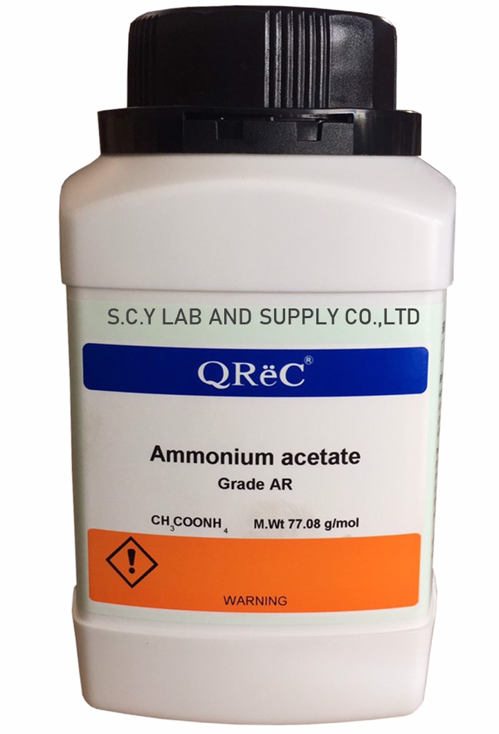สารเคมี Ammonium Acetate, AR grade (500g/1kg) ยี่ห้อ QReC (A5034) | Lazada.co.th