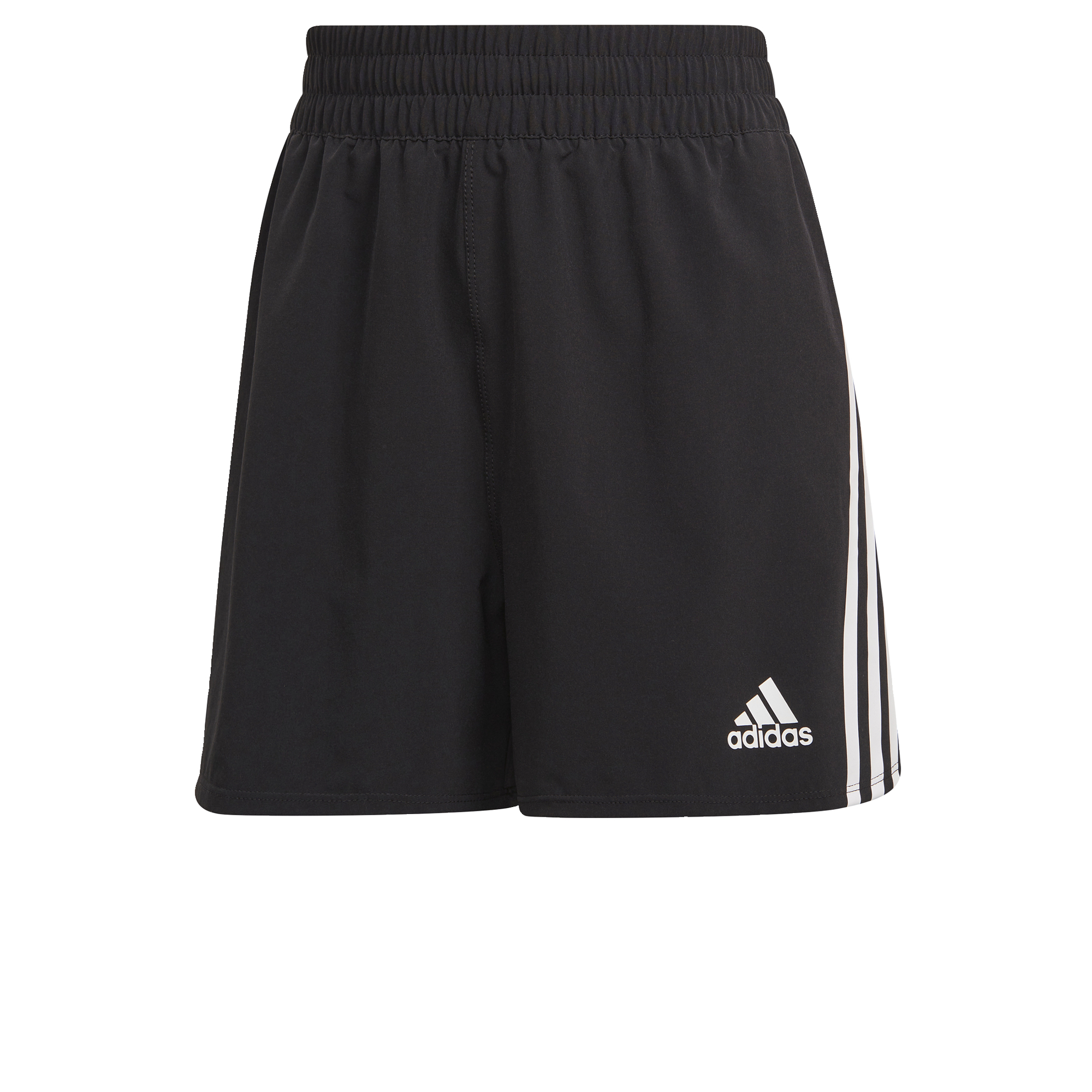 adidas เทรนนิง กางเกงผ้าทอขาสั้นดีไซน์ทูอินวัน Pacer 3-Stripes ผู้หญิง ...