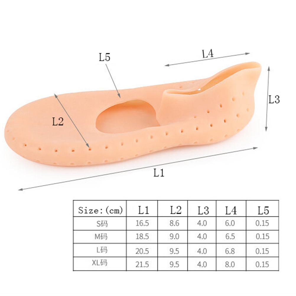 ABC 1Pair full length foot silicone socks moisturizing protector ...