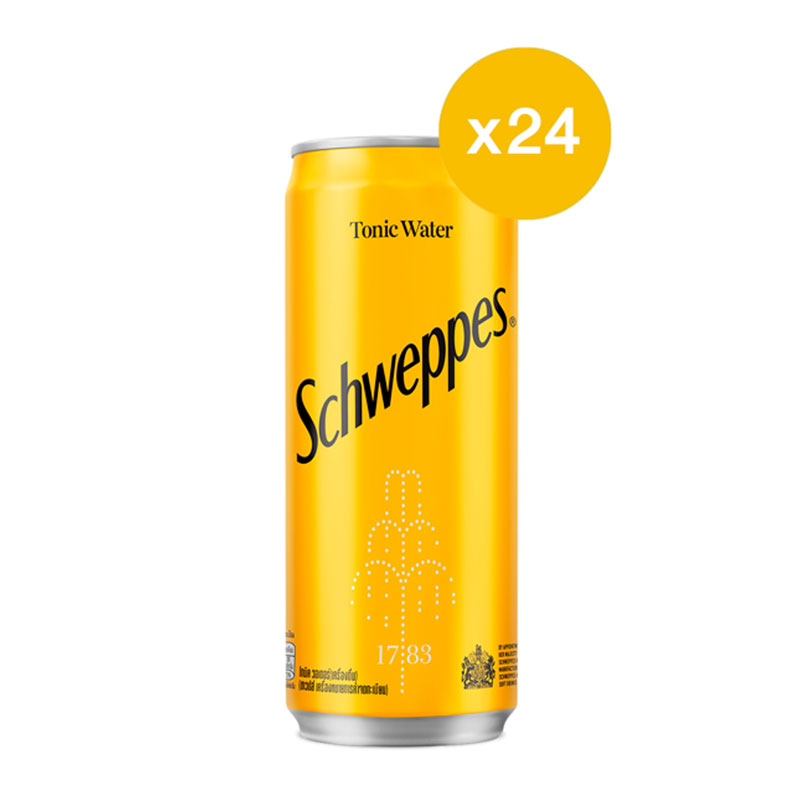 พร้อมส่ง ชเวปส์ โทนิค วอเตอร์ 330 มล. x 24 กระป๋องSchweppes Tonic Water 330 ml x 24 Cans - My KK ...