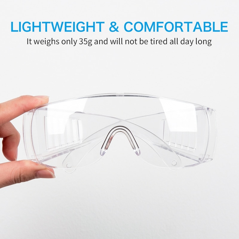 Transparent Anti virus saliva Anti Droplet Anti Fog Safety Goggles Eye ...