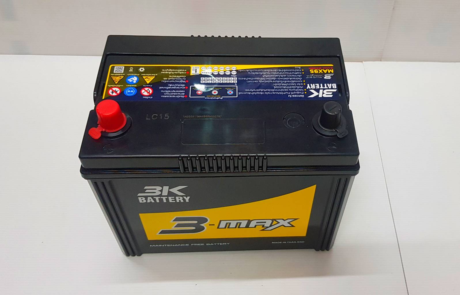 แบตเตอรี่ปิคอัพ 3K-MAX95L/R (90D26)12V.75Ah : VIGO 2.5,2.7 FORTUNER 2.5,2.7 Camry (ACV41) INNOVA ...