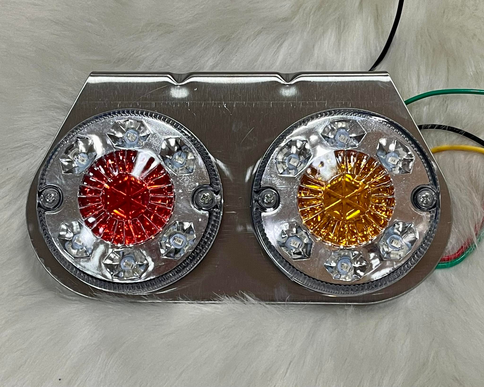 ไฟราวข้าง STOP LAMP รอบขาว LED แป้นสแตนเลส | Lazada.co.th