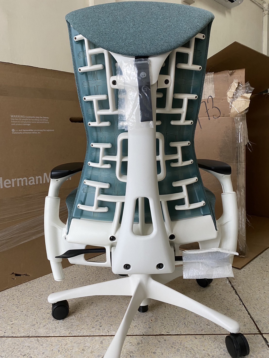 Herman Miller Embody x Logitech Gaming Chair Black Blue Limited - Aeron Embody By HMH - ThaiPick