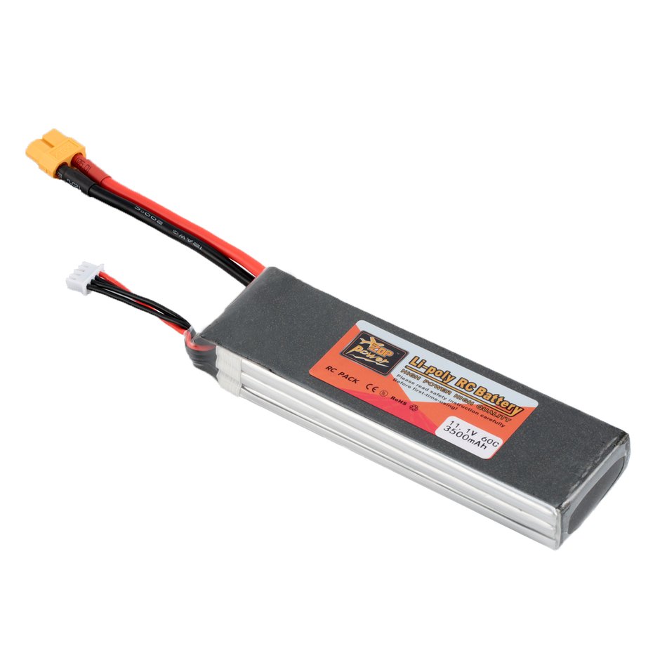 Gozee Magic ZOP Power 11.1V 3500mAh 60C 3S 1P Lipo batery XT60 plug for ...