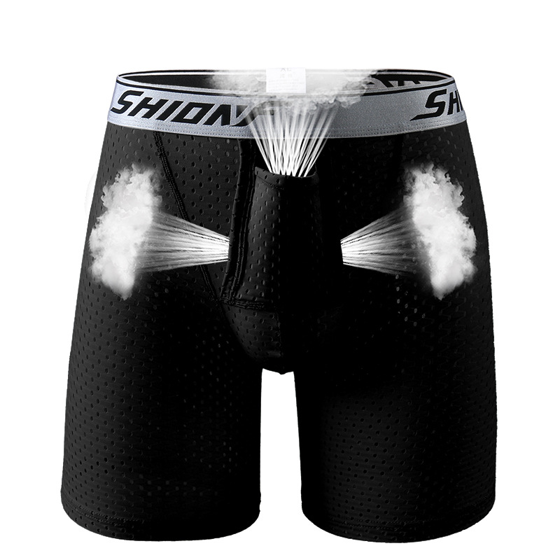 Shionf Dry Fit Mens Underpants Ice Silk Solid Fabric Smooth Underwear ...