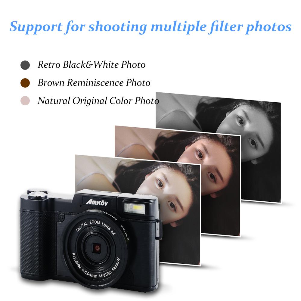 Xcsource กล้องดิจิตอลพร้อมฟิลเตอร์ 3.0 Inch TFT Color LCD Display 24MP ...