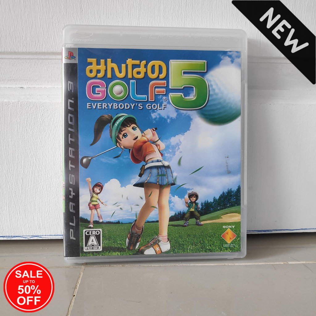 Everybody Golf 5 แผ่นเกม PS3 มือ 2 ภาษาญี่ปุ่น กล่องมีตำหนิ playstation ...