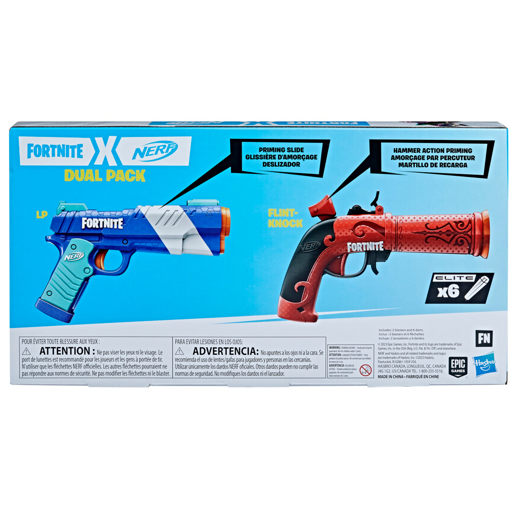 Hasbro Nerf Fortnite Dual Pack Includes 2 Fortnite Blasters and 6 Nerf ...