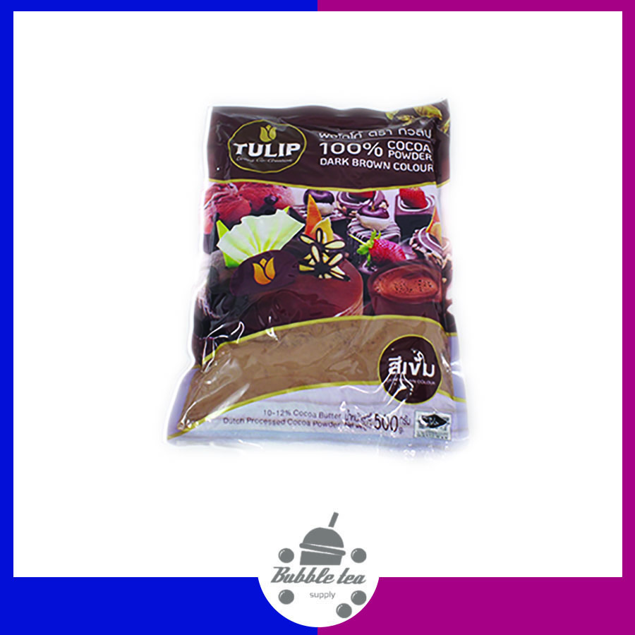 ผงโกโก้ ทิวลิป สีเข้ม 500 กรัม Tulip Cocoa Powder Dark Brown Colour ...