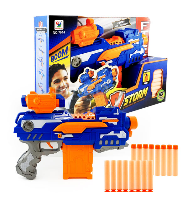 181 Shopping ปืนยิงกระสุนโฟม สีน้ำเงิน No.7014A - 181 SHOPPING - ThaiPick