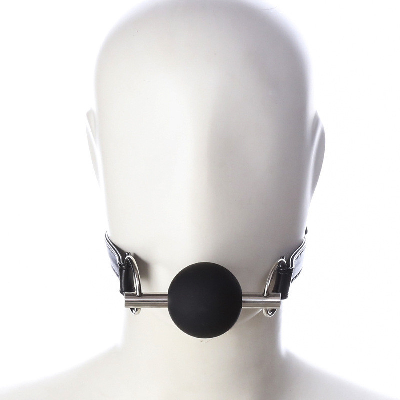 Adjustable Silicone Mouth Open Gag with Metal Stick Head Harness Mouth ...