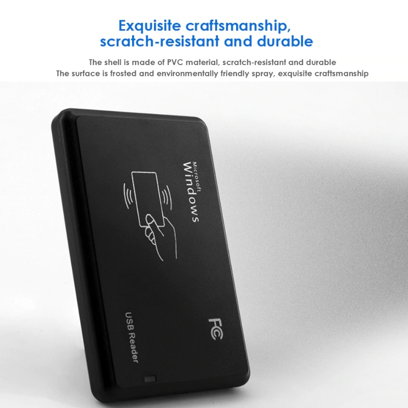 เครื่องอ่านบัตร Mf NFC Access Control Contactless 14443A 13.56MHz Smart IC Card Reader for Mf ...