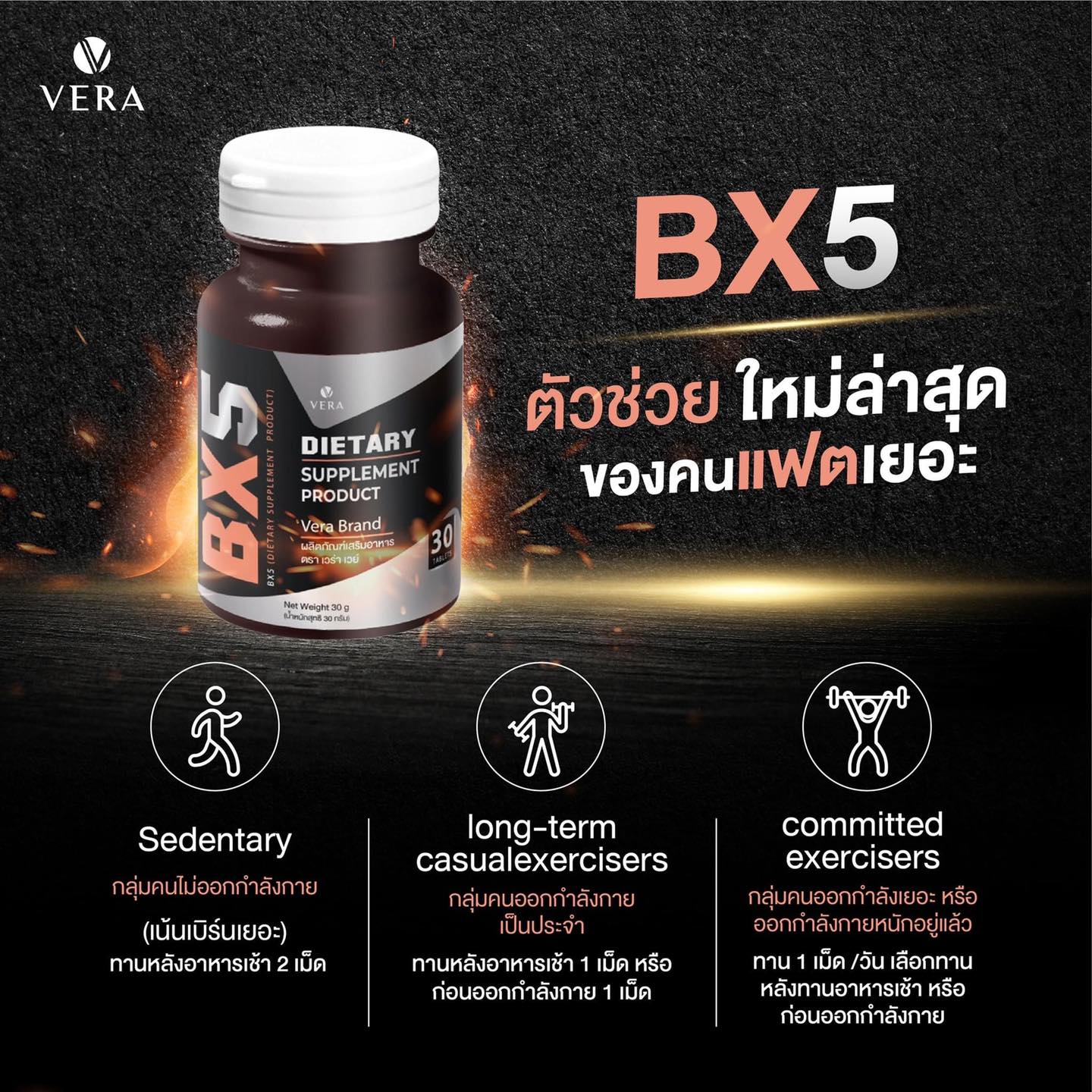 BX5 L-Carnitine Fat Burner - 30 Caps - ช้อปดี ออนไลน์ - ThaiPick