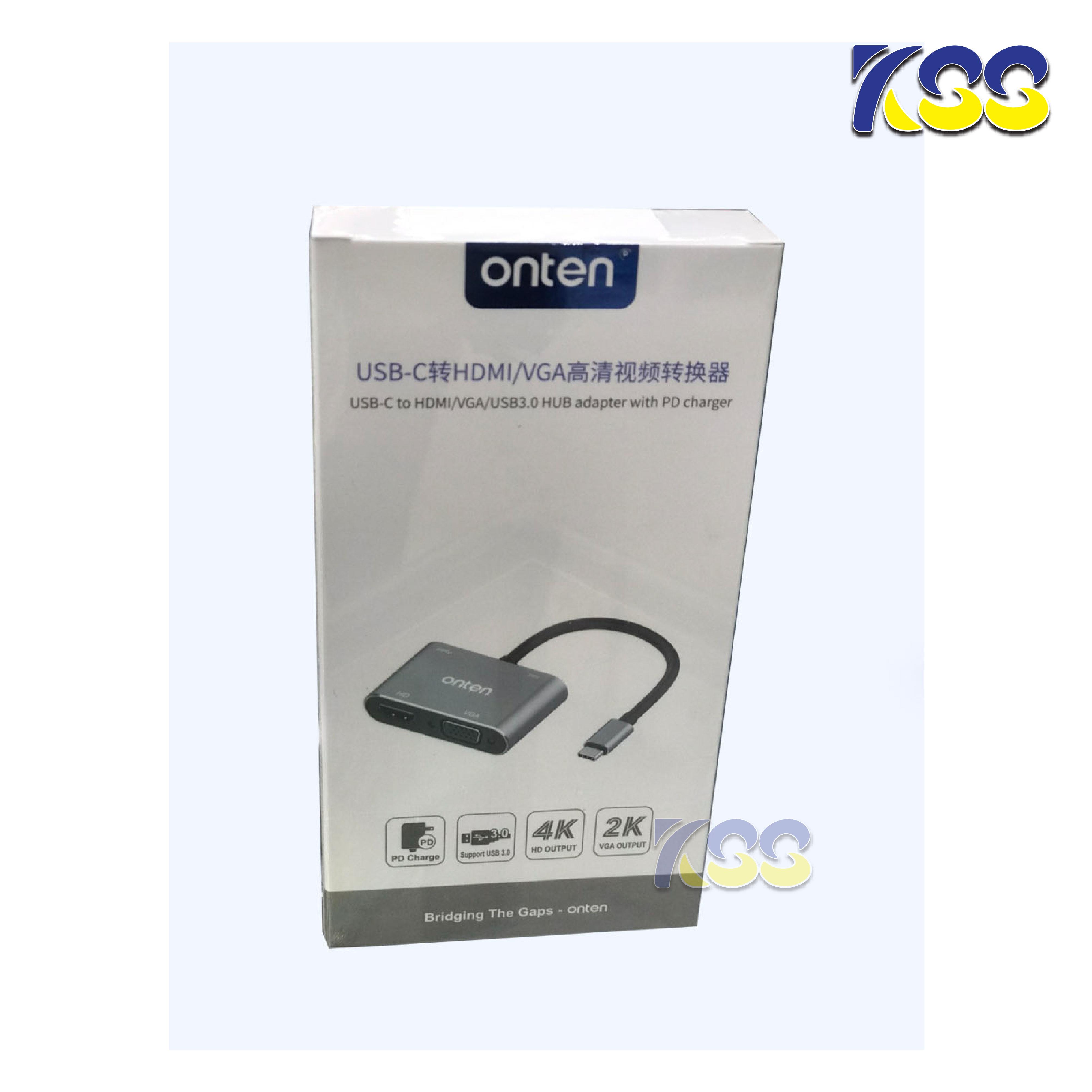 ONTEN USB-C to HDMI + VGA รุ่น otn-95112 - KSS NETWORK - ThaiPick
