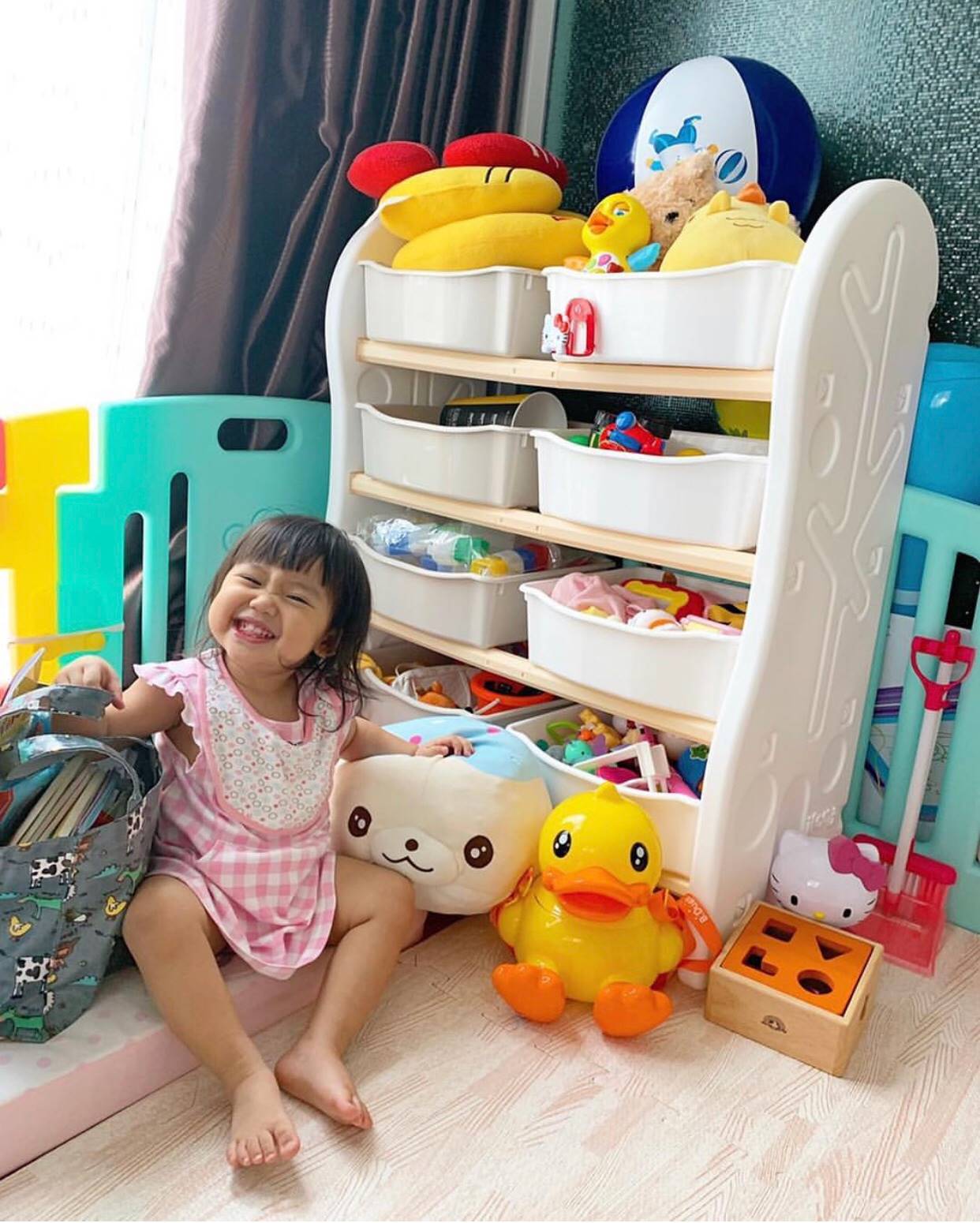 ifam ไอแฟม แบรนด์แท้เกาหลี ชั้นวางของเล่น Shelf Beige ชั้นวางของอเนก ...