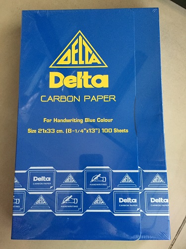 กระดาษ กระดาษคาร์บอน Delta ดำ-น้ำเงิน กระดาษก็อปปี้ กระดาษเคมี Carbon ...