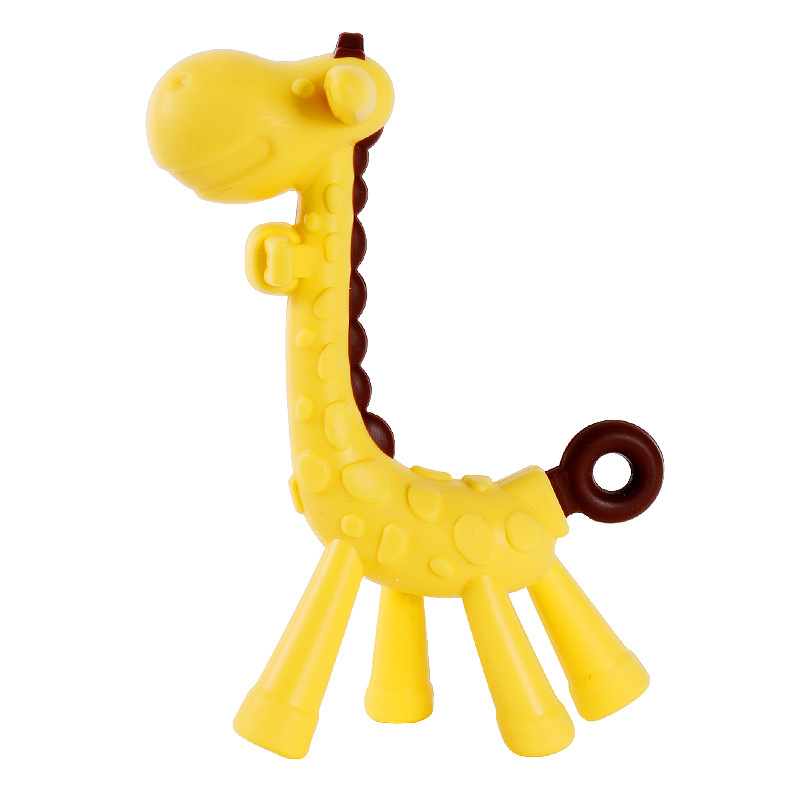 Baby giraffe gum baby deer toy bite music newborn silicone food tooth ...