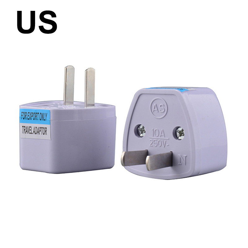 Universal Travel Adapter 2 Round Pin Socket US/UK/AU/itlay EU Plug Adapter USA To Euro Europe AC ...