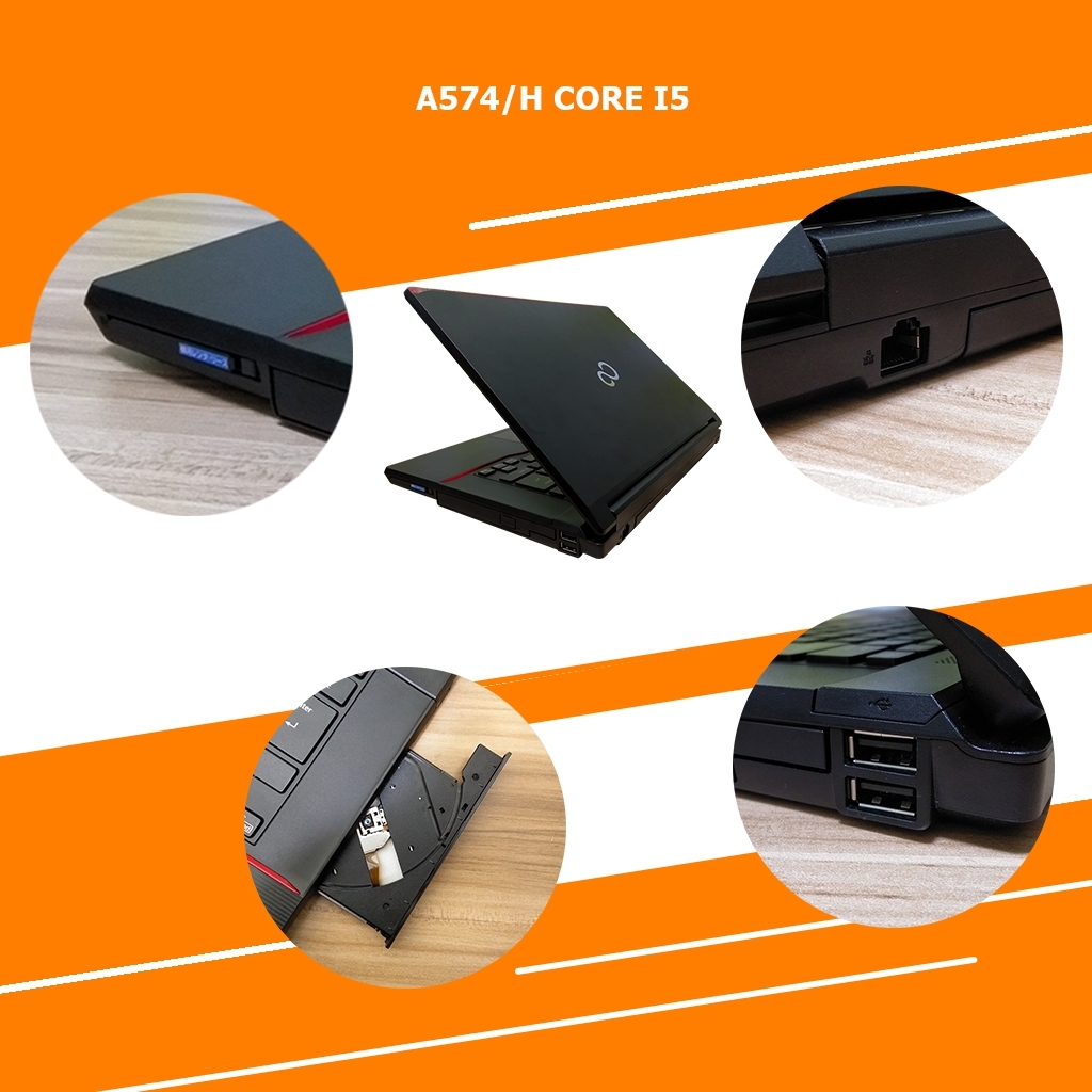 FUJITSU A574 Core i5 gen4 โน๊ตบุ๊คมือสอง เล่นเกมออนไลน์ได้ Notebook ...