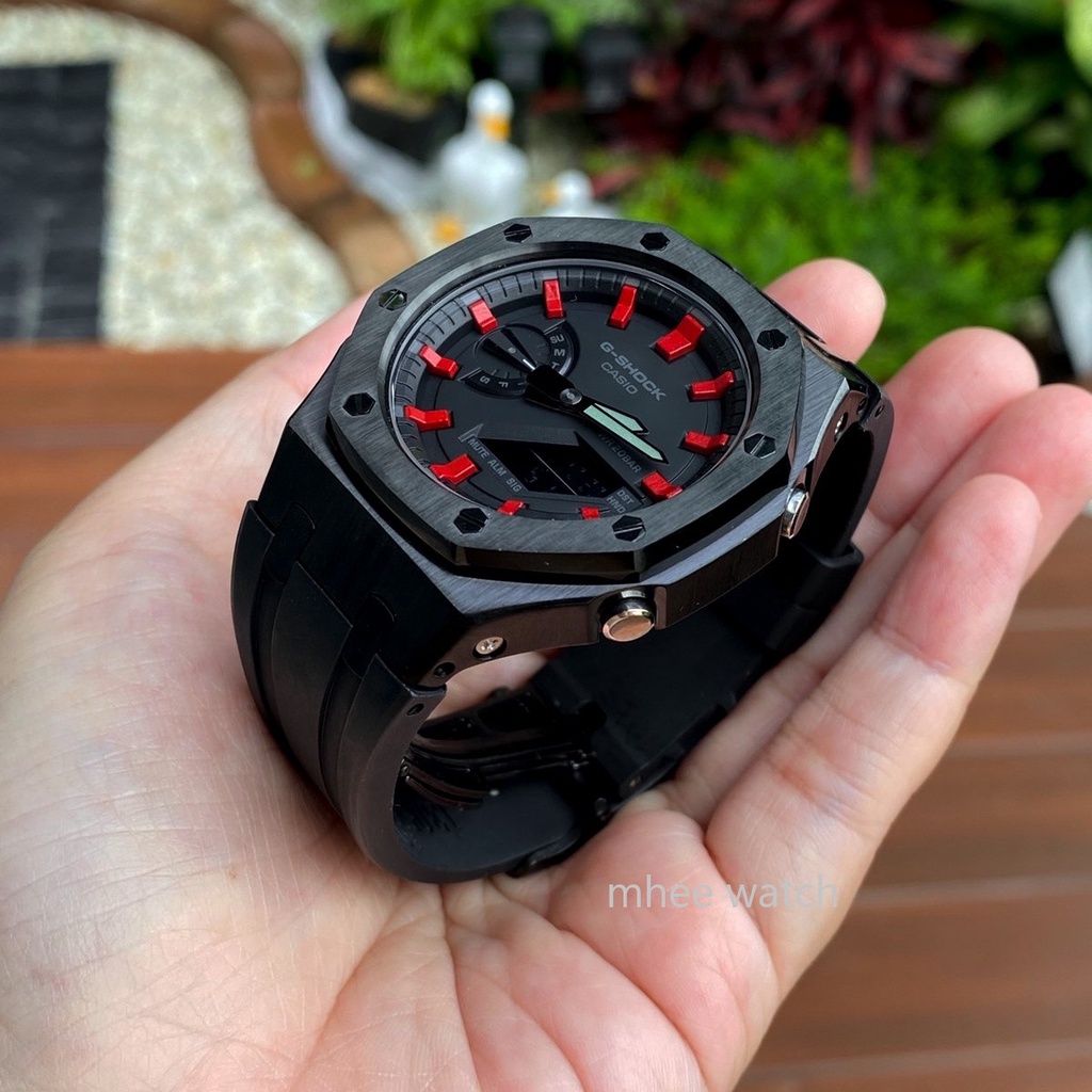 G-Shock Custom AP Style Red Dial Black Rubber Gen3 ของแท้ รับประกัน 1 ...