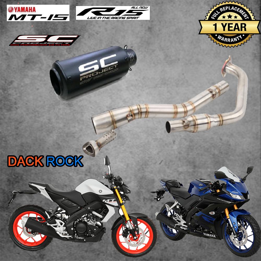 ท่อแต่งnew r15ท่อmt15 ท่อyamaha ท่อsc project ดำ โฉมใหม่ ท่อแต่ง r15 ...