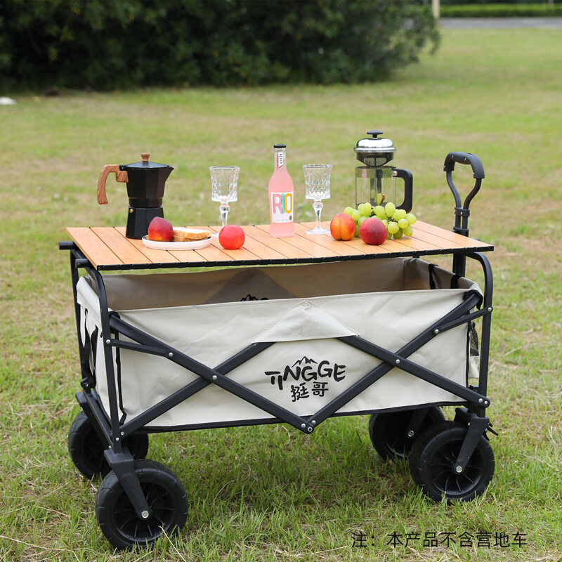 300L large capacity camping trolley with top aluminum camping trolley ...